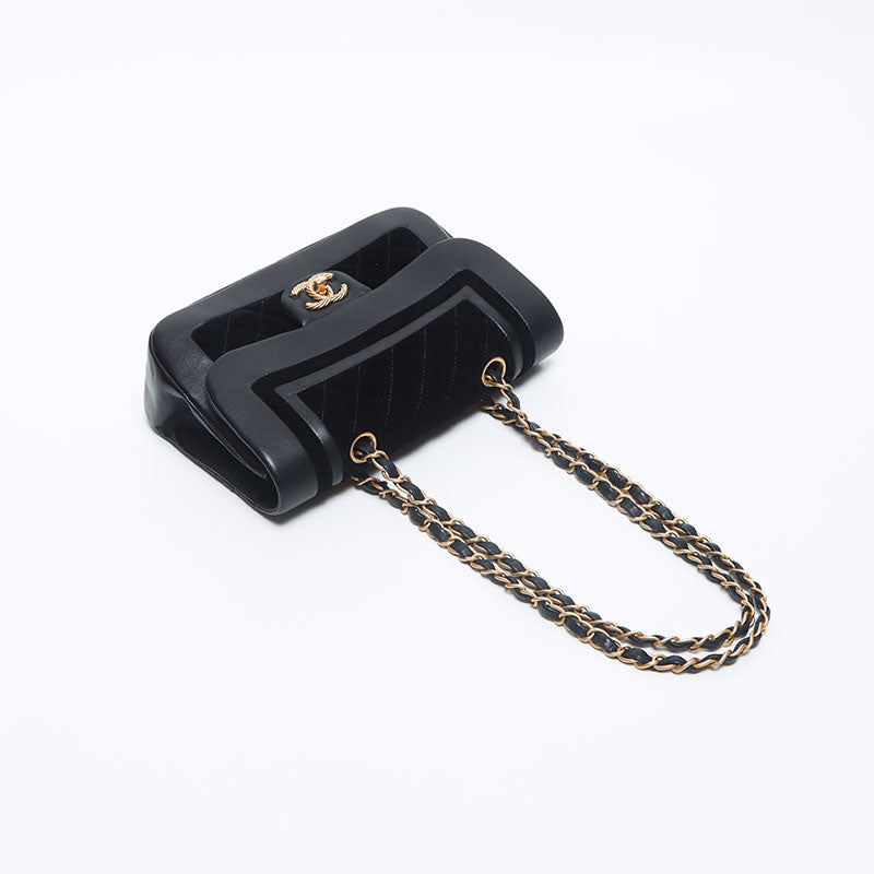 シャネル CHANEL 24番台 23 ココマーク ベロア ターンロック シャネル CHANEL 24番台 23 ココマーク ベロア ターンロック