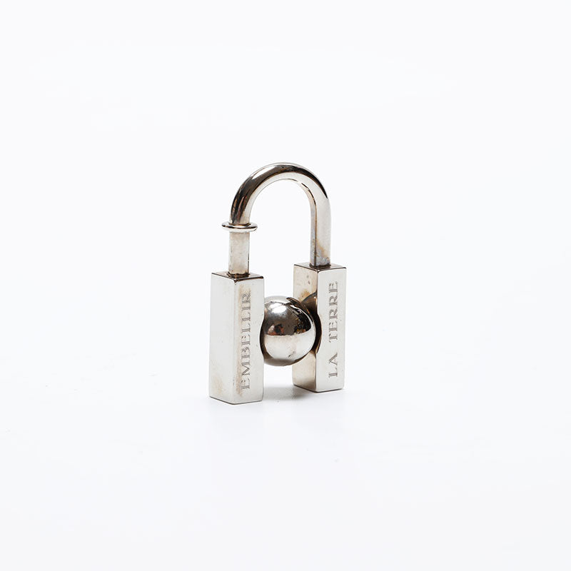 HERMES Earth Cadena Padlock Key ring Silver WS20594 – NUIR VINTAGE