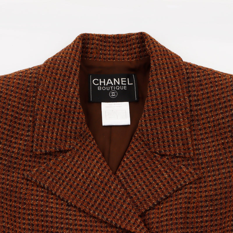 シャネル CHANEL 97A ツイード Size:34 ジャケット ブラウン WS5319 – NUIR VINTAGE